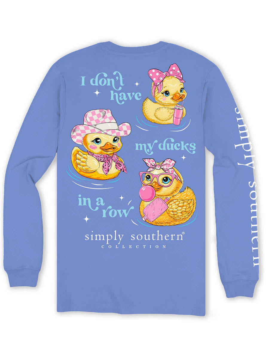 YOUTH Simply Southern Ducks in a Row Long Sleeve | Southern Grace Farms