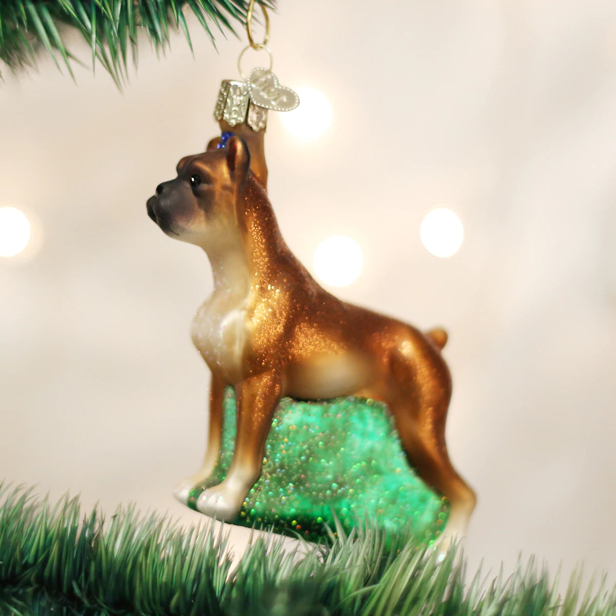 Old World Christmas Boxer Dog Ornament Sale | Southern Grace Farms